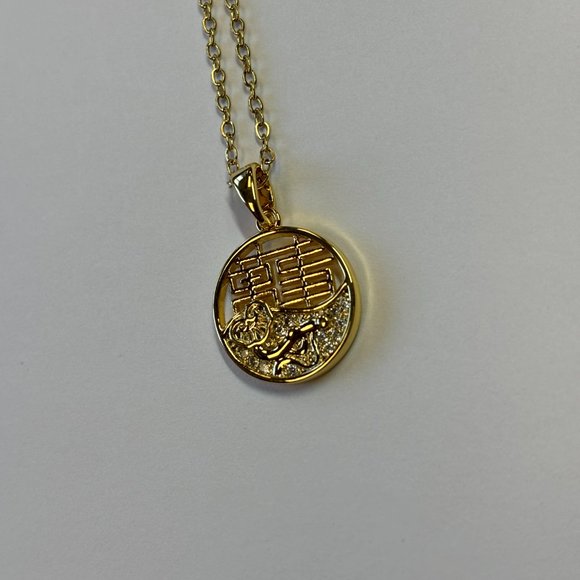 Fifth Ave | Jewelry | Gold And Zircon Relief May All Go Well With You ...